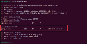 dig Command in Linux with Examples