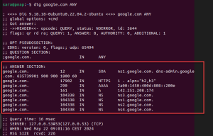 dig Command in Linux with Examples