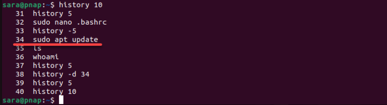 Linux History Command {with Examples}