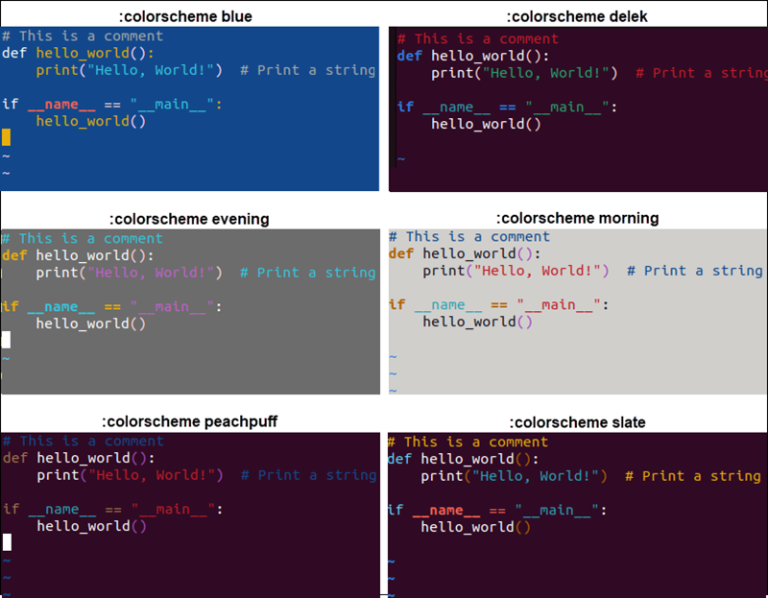 Vim Color Schemes: How to Configure