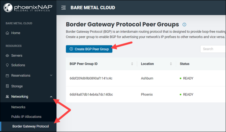 How to Use Border Gateway Protocol on BMC | phoenixNAP KB