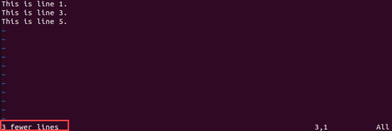 How to Delete Lines in Vim