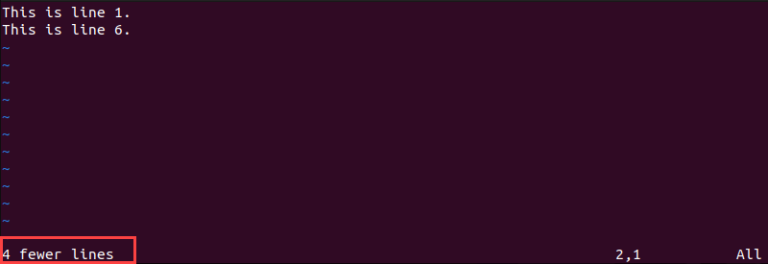 How to Delete Lines in Vim