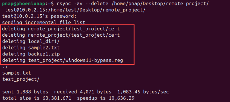 rsync Command in Linux: Syntax, Options, Examples
