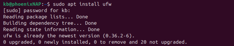 How to Set Up UFW Firewall on Ubuntu | phoenixNAP KB