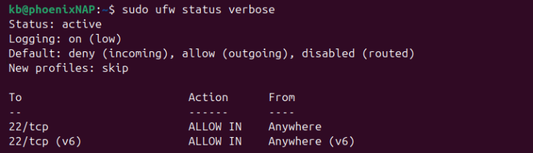 How to Set Up UFW Firewall on Ubuntu | phoenixNAP KB
