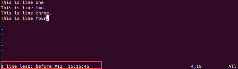 How to Undo and Redo changes in Vim / Vi