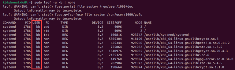 Lsof Command In Linux 15 Practical Examples