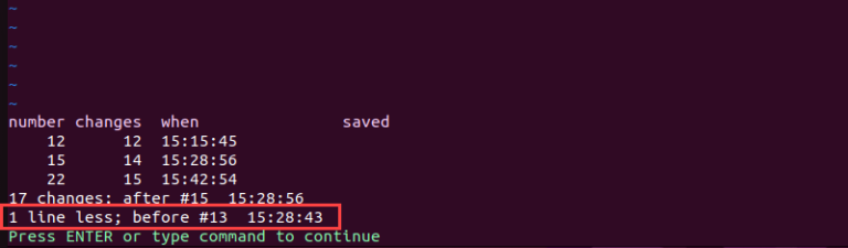 How to Undo and Redo changes in Vim / Vi