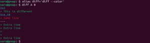 How to Use diff --color to Change the Color of the Output