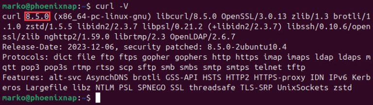 Linux curl Command: Syntax, Options, Protocols