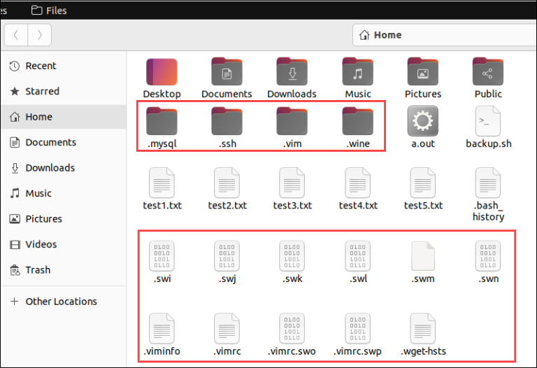 Show Hidden Files and Directories in Linux