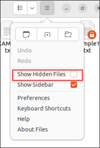 Show Hidden Files and Directories in Linux