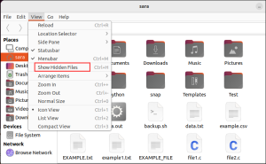 Show Hidden Files and Directories in Linux