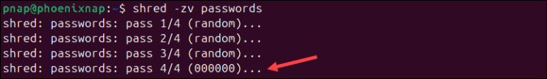 shred Linux Command: Syntax, Options, Examples