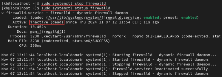 How to Disable and Stop firewalld on CentOS or Rocky Linux