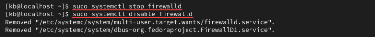 How to Disable and Stop firewalld on CentOS or Rocky Linux