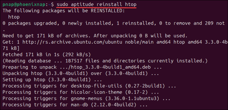 Reinstall Packages on Debian & Ubuntu Using apt-get --reinstall