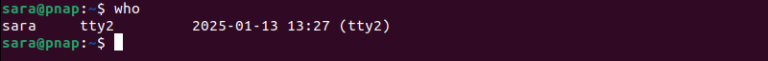 who Command in Linux: Syntax, Options, Examples
