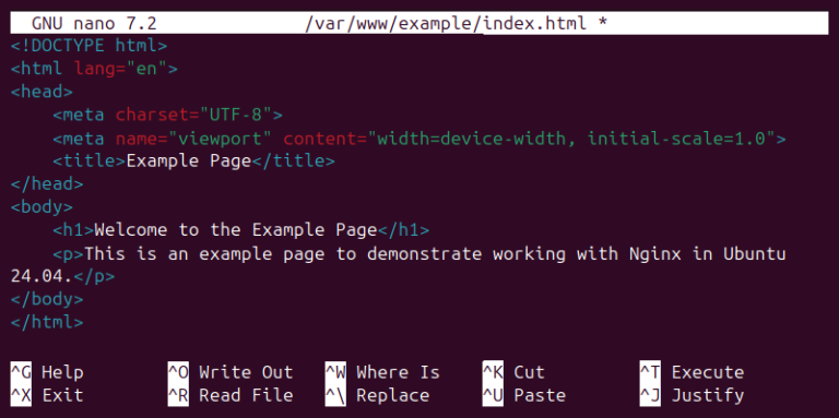 How to Install Nginx Web Server on Ubuntu 24.04