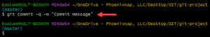 git commit: How to Make a Commit