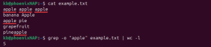 grep count: Finding Strings and Text