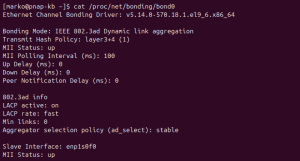 How to Check Dual Network Card LACP Bonds | Knowledge Base by phoenixNAP