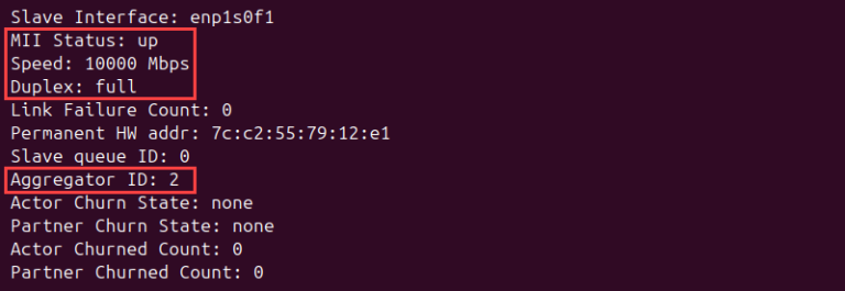 How to Check Dual Network Card LACP Bonds | Knowledge Base by phoenixNAP