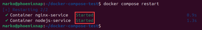 How to Use docker compose restart