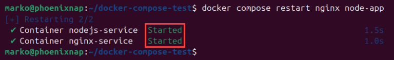 How to Use docker compose restart