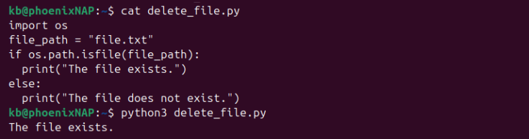 How To Delete A File In Python Phoenixnap Kb