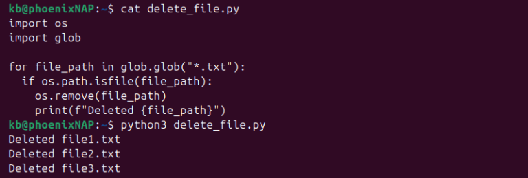 How To Delete A File In Python Phoenixnap Kb