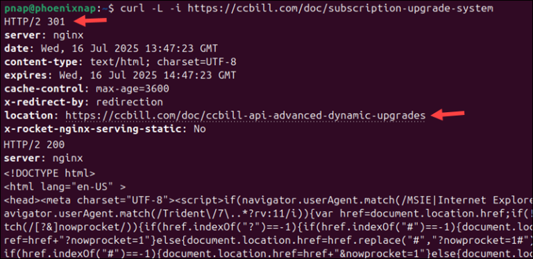 How to Make curl Follow a Redirect