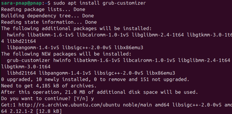 Install GRUB Customizer on Ubuntu
