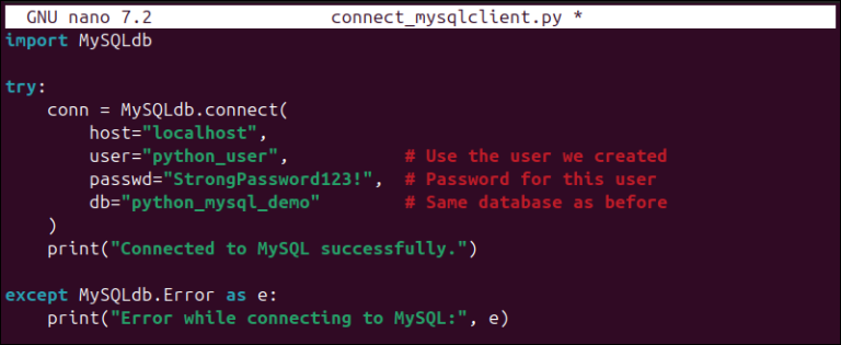 How to Connect to MySQL Using Python