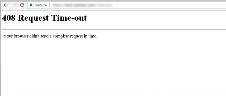 408 Error: What It Is and How to Fix it